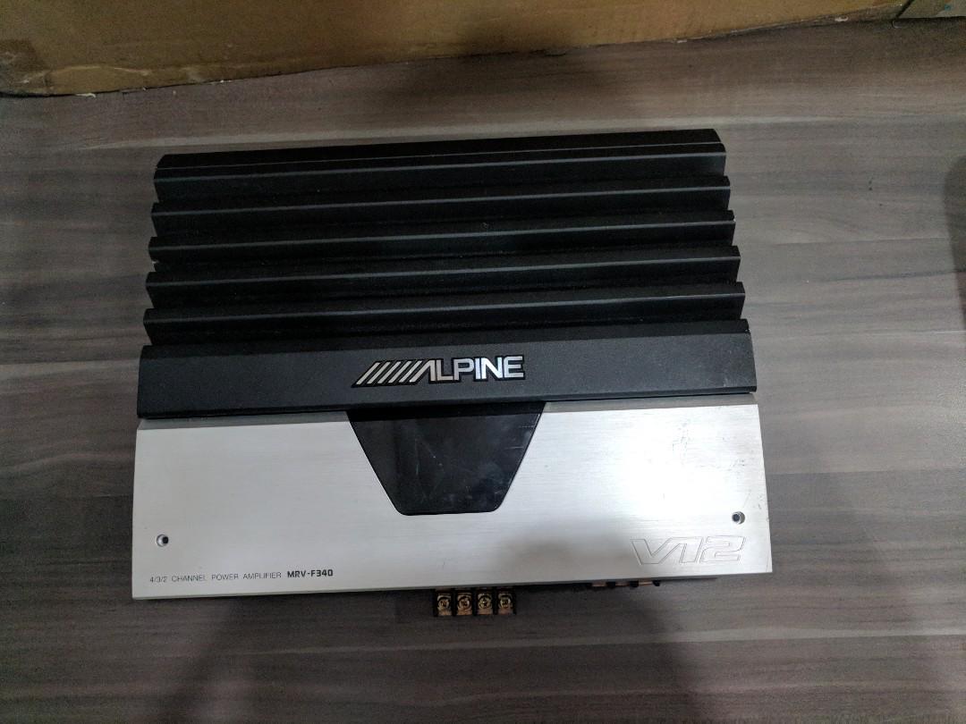 Alpine Amplifier 4ch channel MRV-F340, Car Accessories, Accessories on Carousell