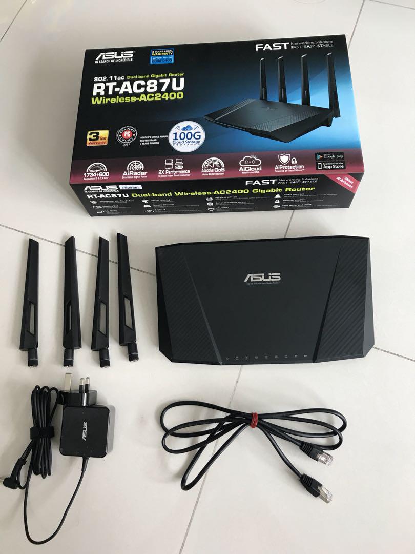ASUS RT-AC87U router, Computers & Tech, Parts & Accessories, Networking ...