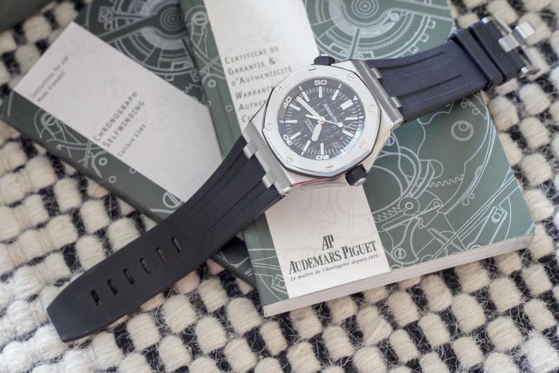 Audemars Piguet Royal Oak Offshore Diver 15703ST, Luxury, Watches on ...