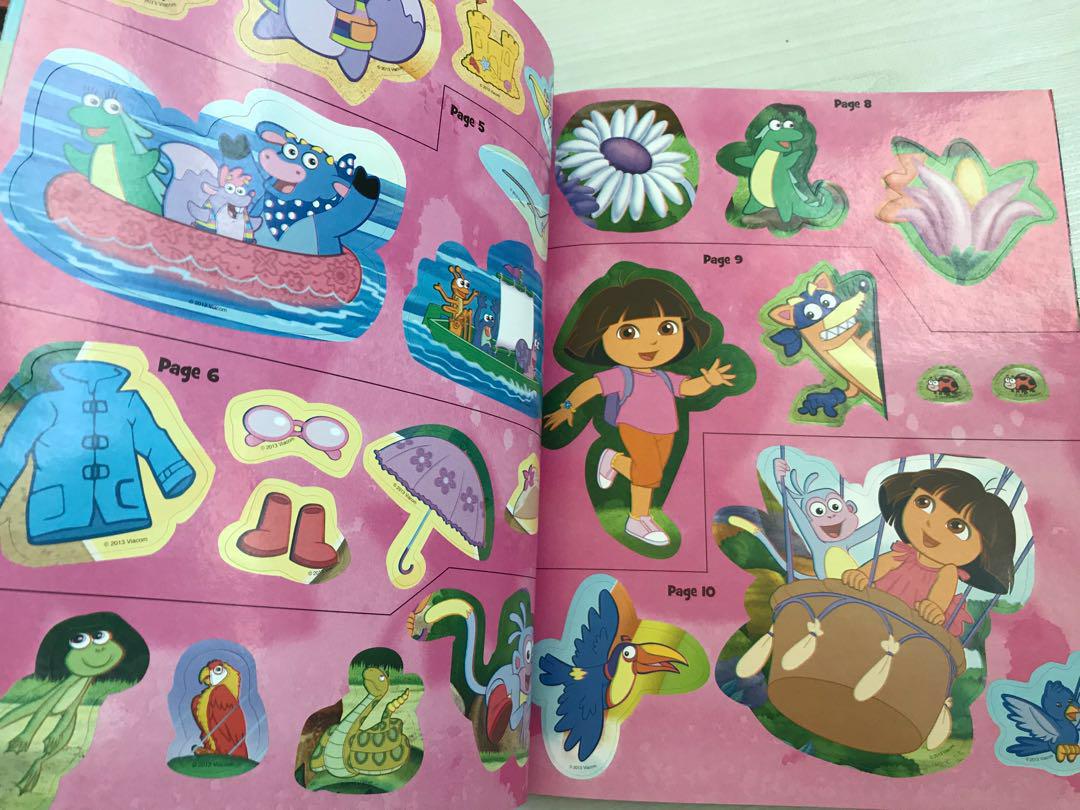 Brand New Dora the Explorer 3D Sticker Scenes, Hobbies & Toys, Books ...