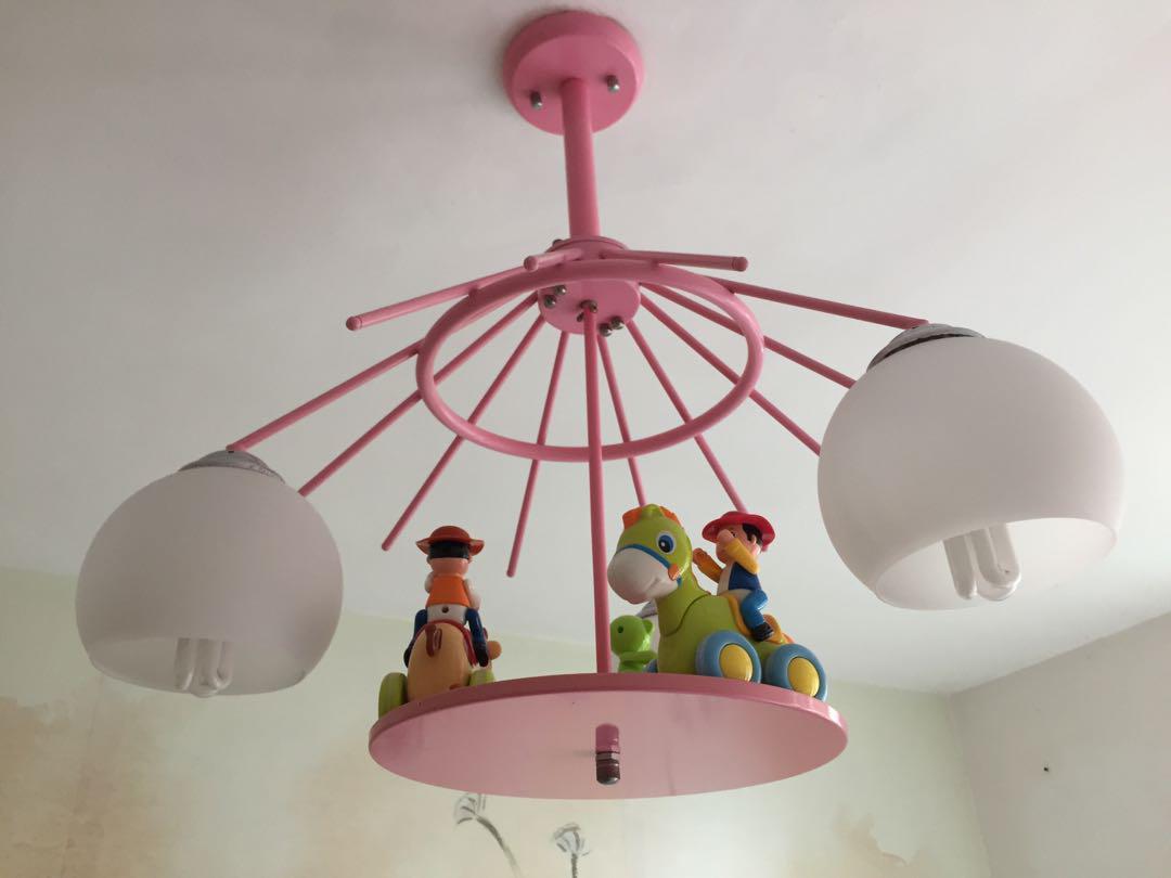 Carousel kids ceiling lighting, Furniture & Home Living, Lighting ...