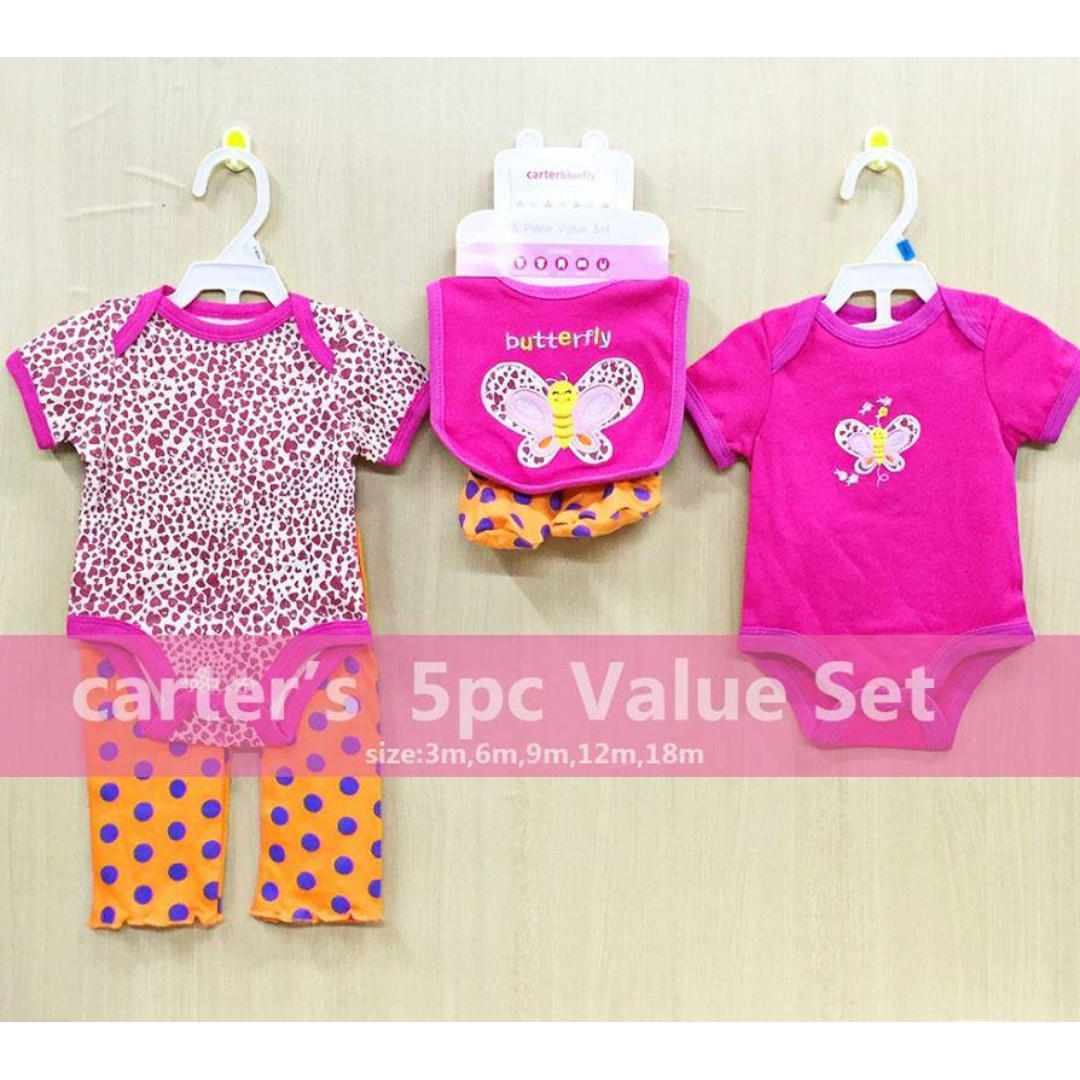 Carter's 5 Piece Value Set Outfit, Babies & Kids, Babies & Kids Fashion on Carousell