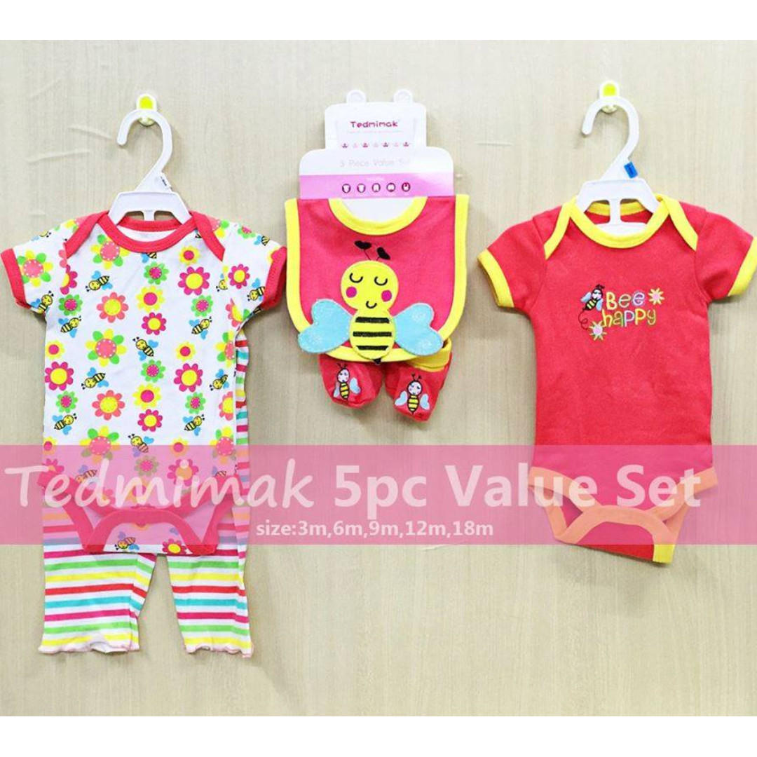 Carter's 5 Piece Value Set Outfit, Babies & Kids, Babies & Kids Fashion on Carousell