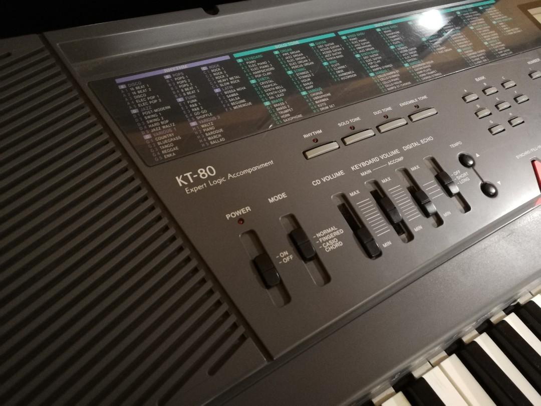 Casio KT-80 61-Key Portable Keyboard, Hobbies & Toys, Music & Media ...