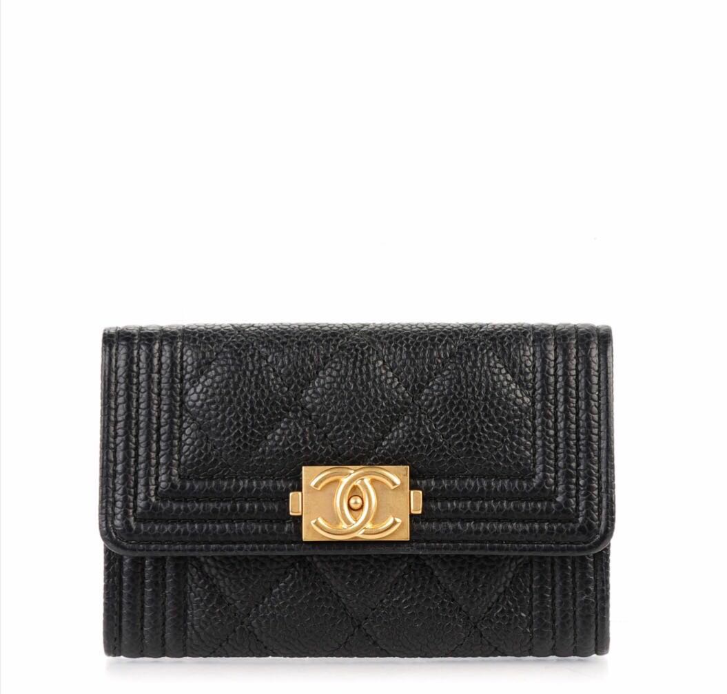 Chanel Boy Mini Wallet (Rare), Women's Fashion, Bags & Wallets, Wallets ...