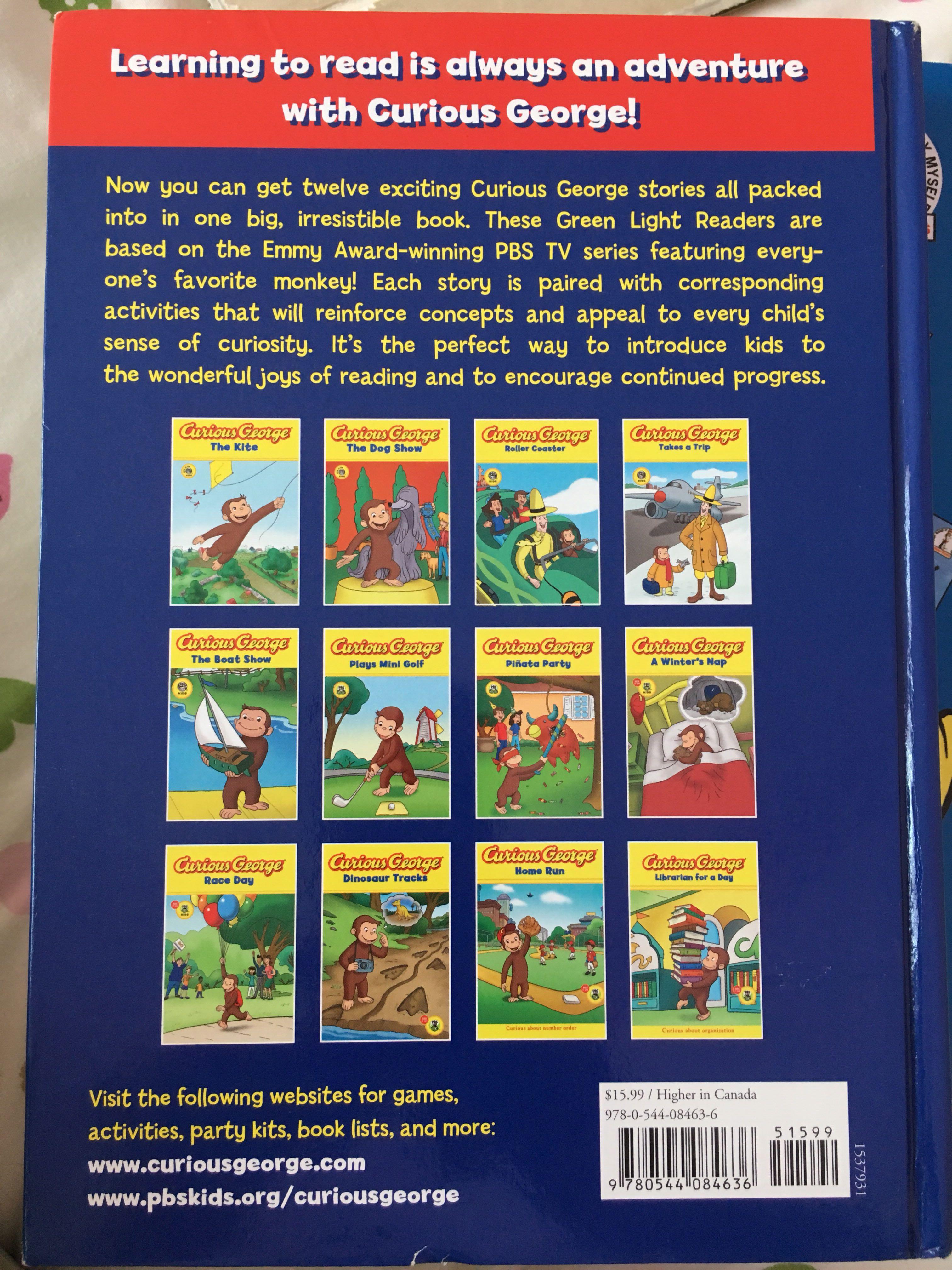 curious george big book of adventures, Hobbies & Toys, Books ...