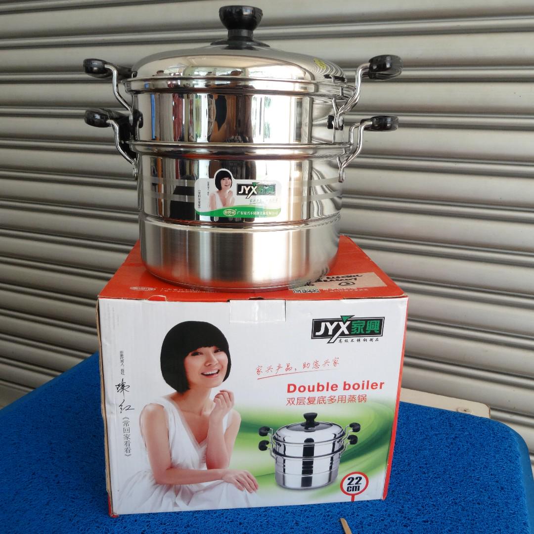 JYX Brand Stainless Steel Double Boiler/Steamer (Many sizes)- AHT797 ...
