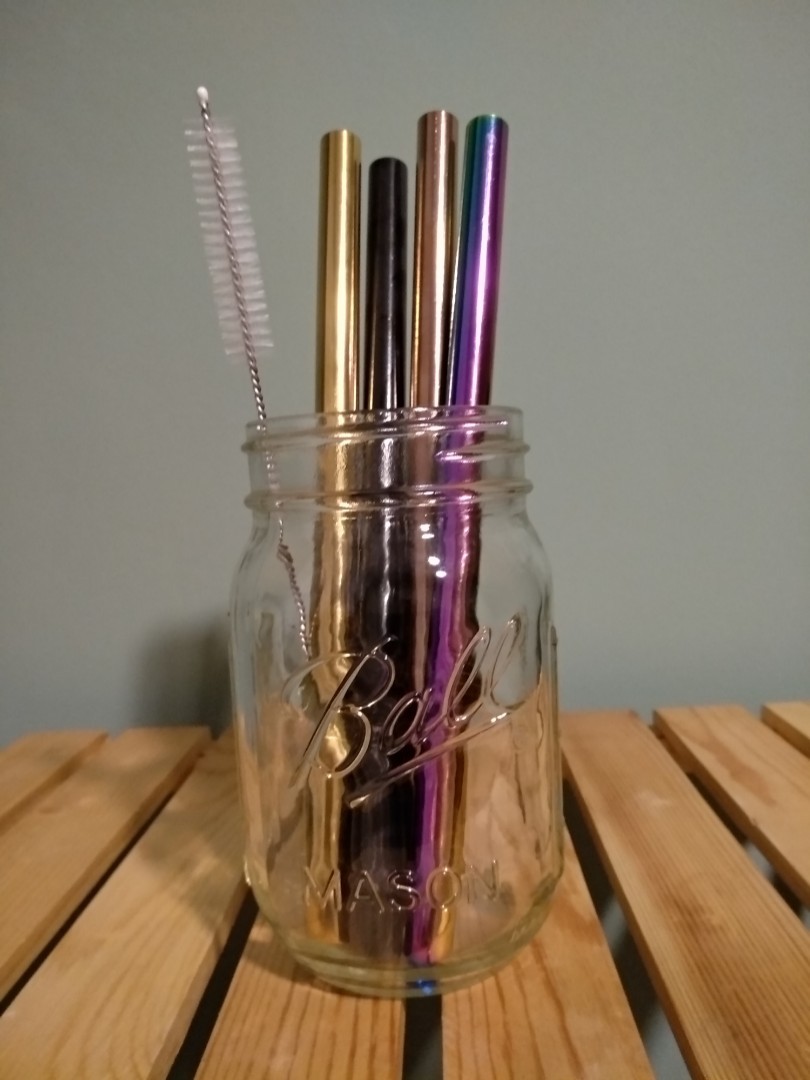 METAL Bubble tea straw assorted colours!, Furniture & Home Living ...
