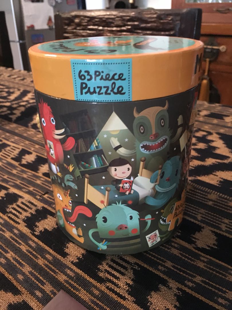 Monsters 63 piece jigsaw puzzle, Hobbies & Toys, Toys & Games on Carousell