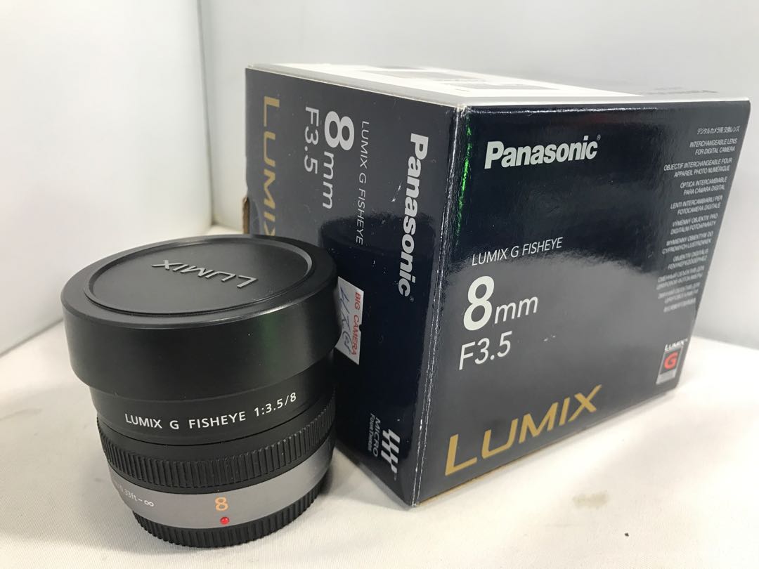 Panasonic 8mm f3.5 lumix fisheye, 攝影器材, 鏡頭及裝備 - Carousell