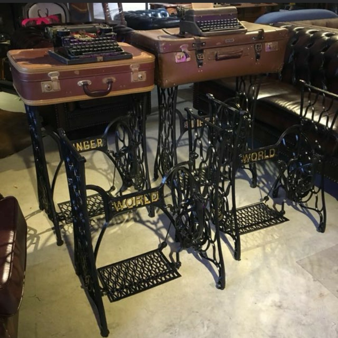 Singer spider Vintage sewing machine table leg , Furniture & Home ...