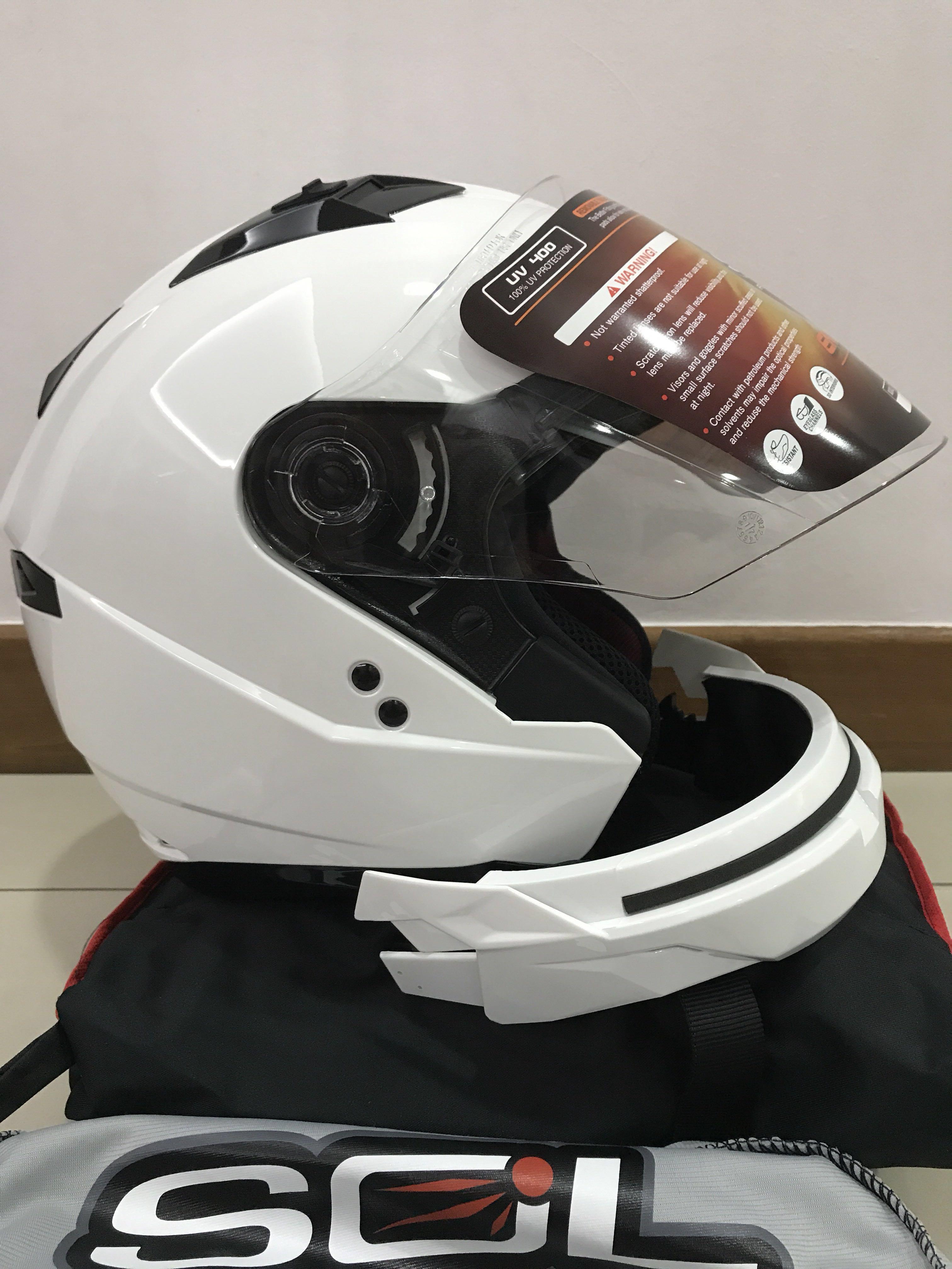 SOL helmet, Motorcycles, Motorcycle Accessories on Carousell