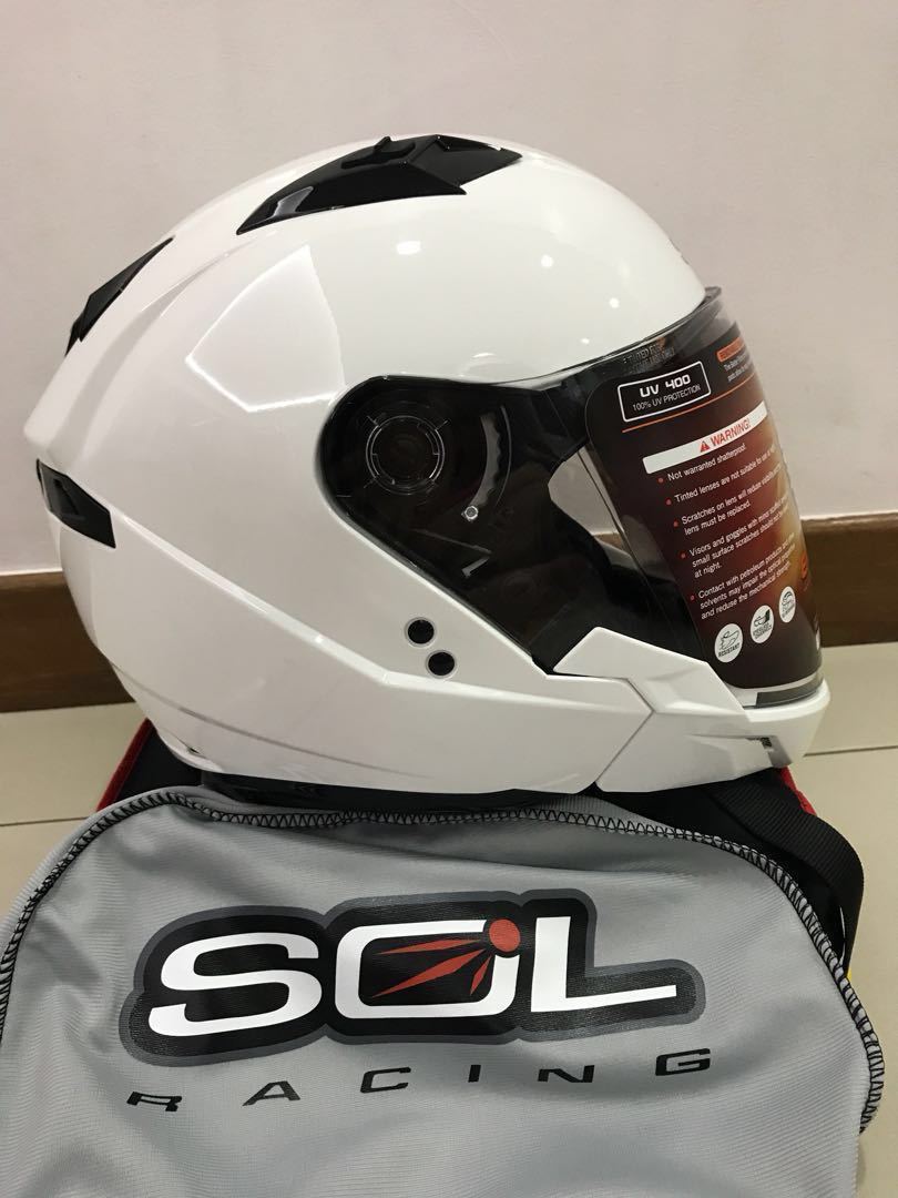 SOL helmet, Motorcycles, Motorcycle Accessories on Carousell