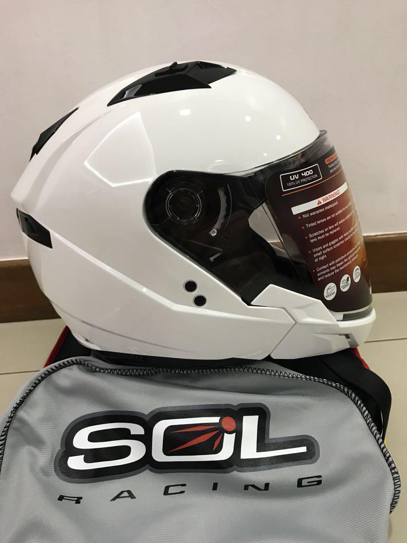 SOL helmet, Motorcycles, Motorcycle Accessories on Carousell