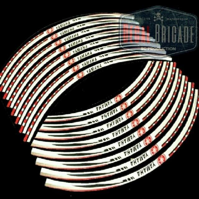 Yamaha Fz16/R15/Ybr Reflective Rim decal, Motorcycles, Motorcycle ...