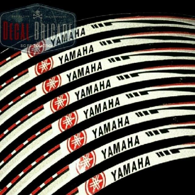 Yamaha Fz16/R15/Ybr Reflective Rim decal, Motorcycles, Motorcycle ...
