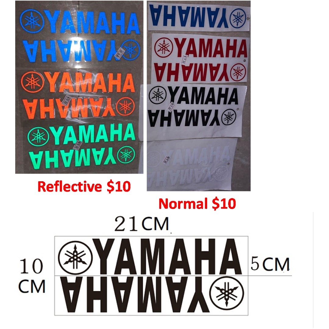 yamaha sticker decal, Motorcycles, Motorcycle Accessories on Carousell