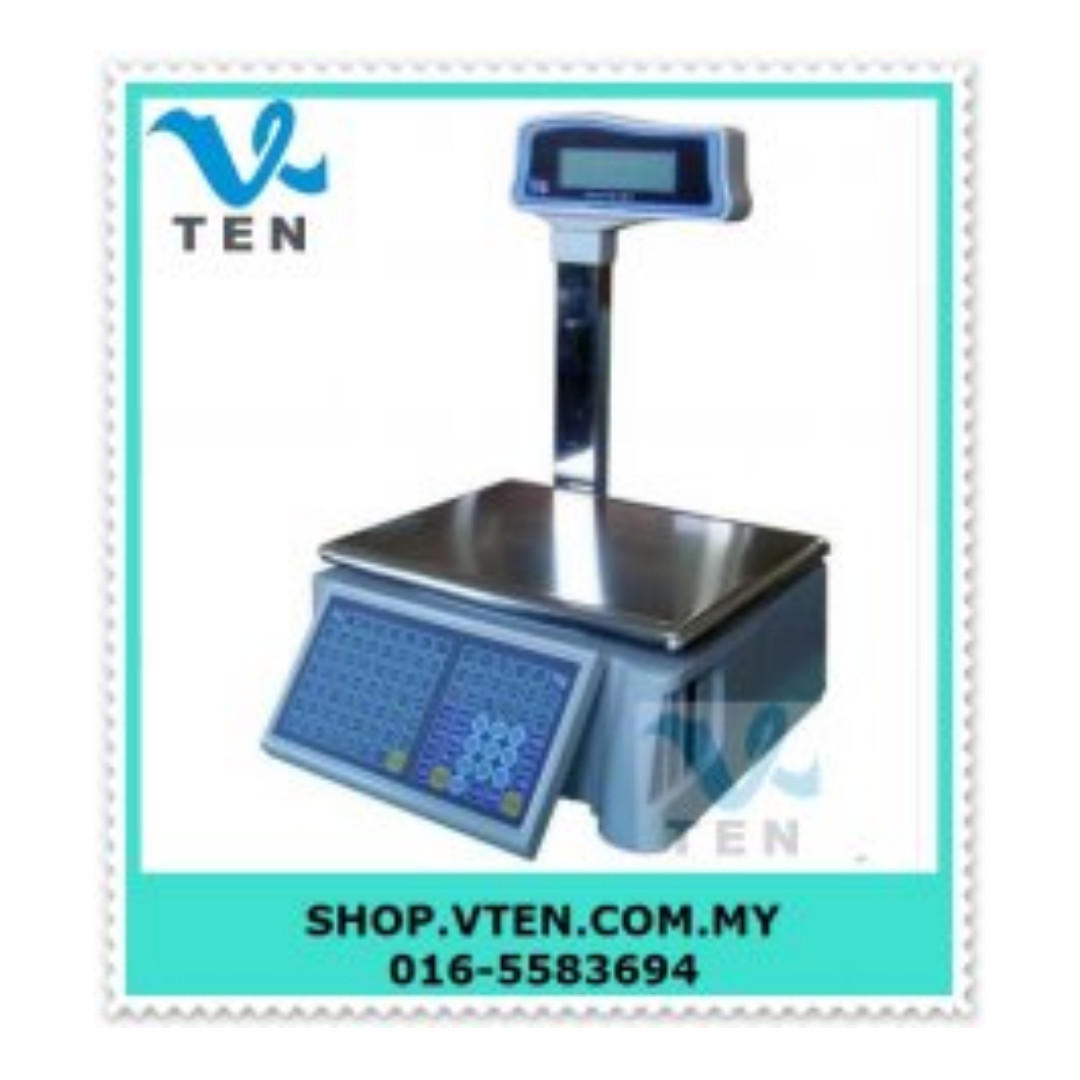 30KGS Digital Weighing Scale With Barcode Label Printer Printing ...
