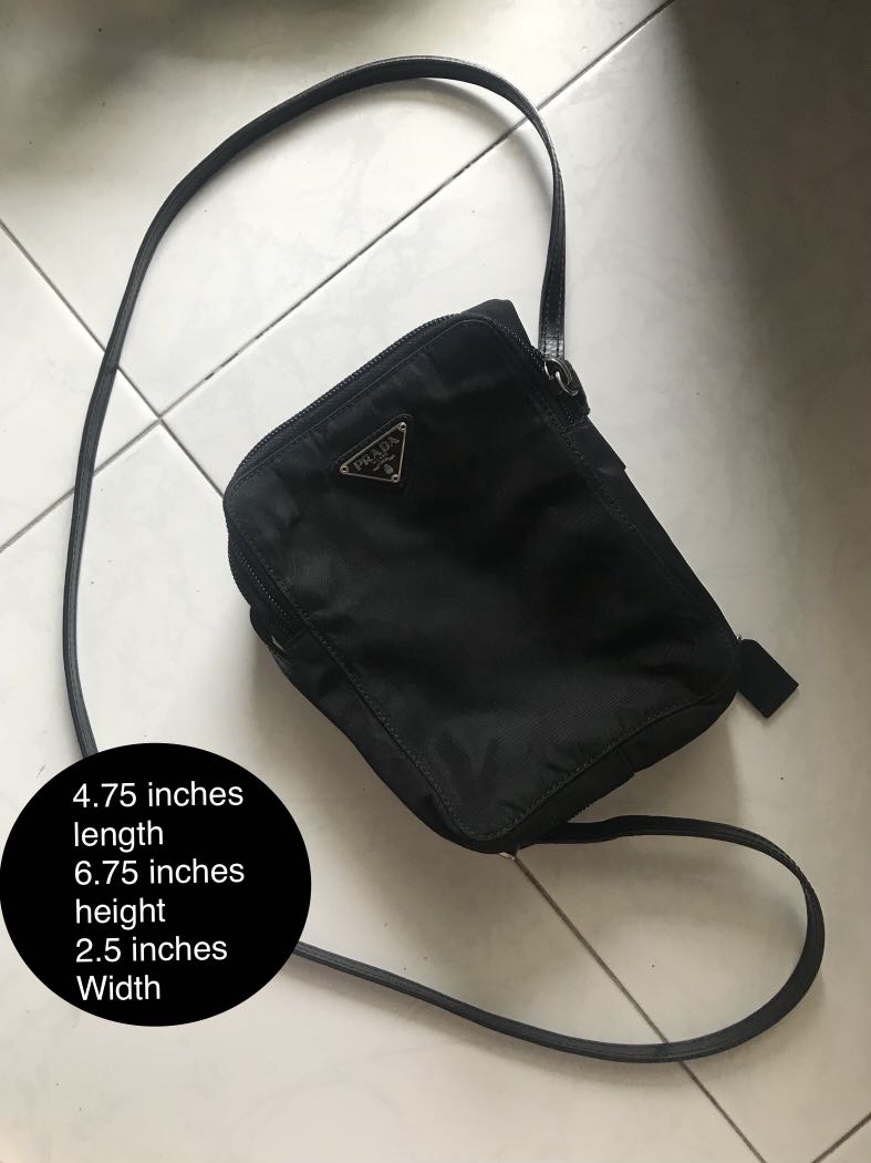 Authentic Prada Tessuto Cross bag, Women's Fashion, Bags & Wallets ...