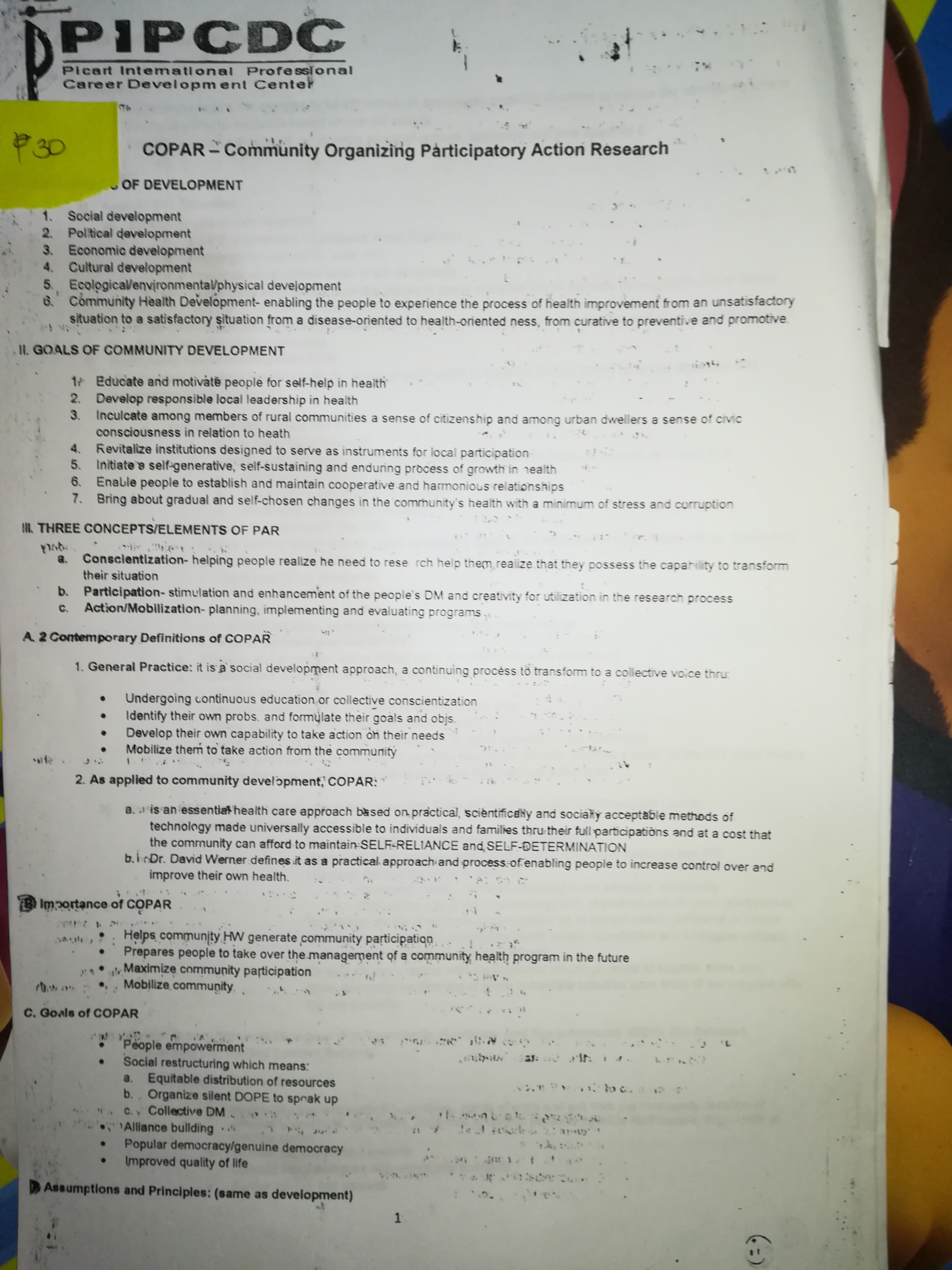 COPAR Notes, Hobbies & Toys, Books & Magazines, Textbooks on Carousell