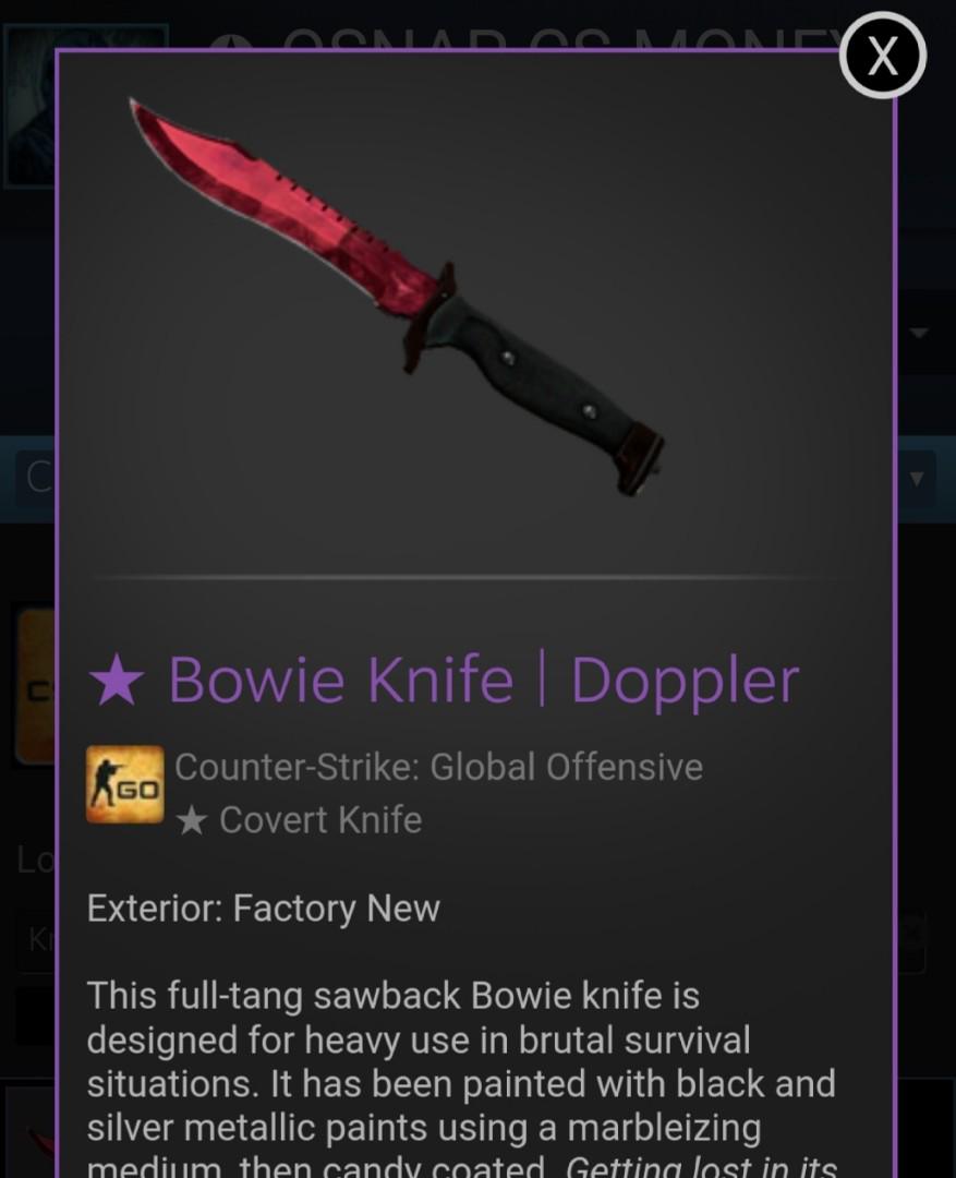 Csgo bowie ruby, Video Gaming, Video Game Consoles, Others on Carousell
