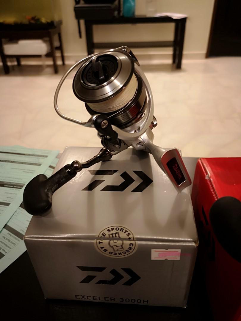 Daiwa exceler 3000h spinning reel, Sports Equipment, Fishing on Carousell