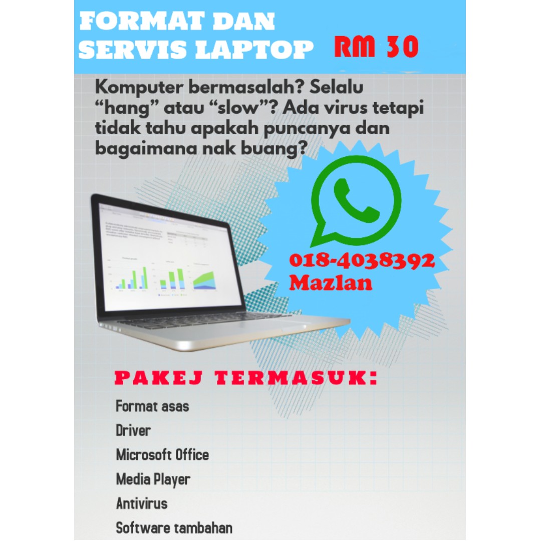 Format Laptop RM 30, Computers & Tech, Parts & Accessories, Computer ...
