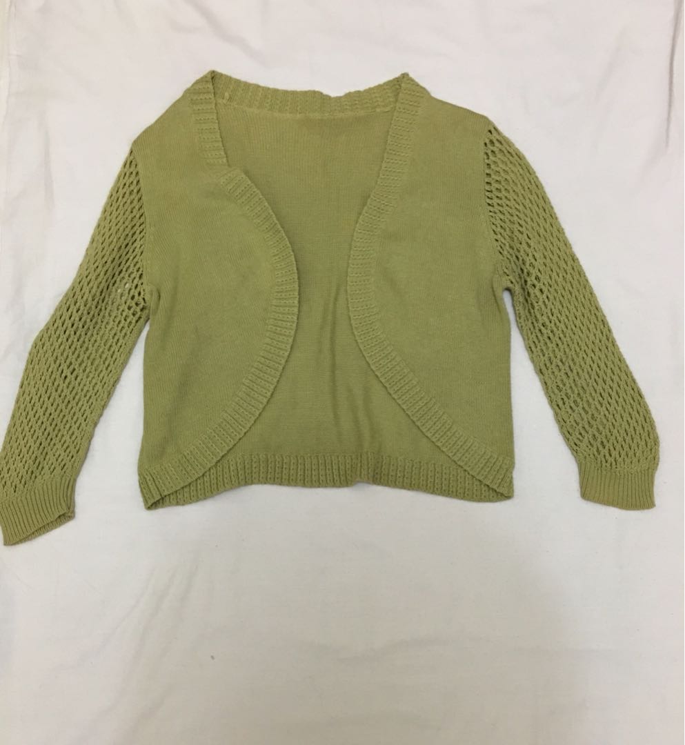 Green bolero, Women's Fashion, Tops, Others Tops on Carousell