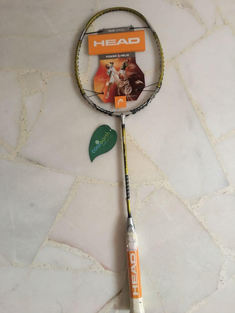 Head Power Helix 8000 Badminton Racket, Sports Equipment, Sports & Games, Racket & Ball Sports ...