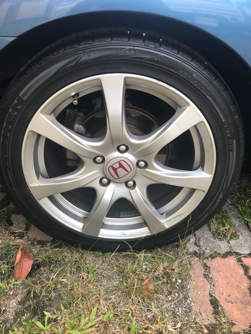 Honda civic rims, Car Accessories, Tyres & Rims on Carousell