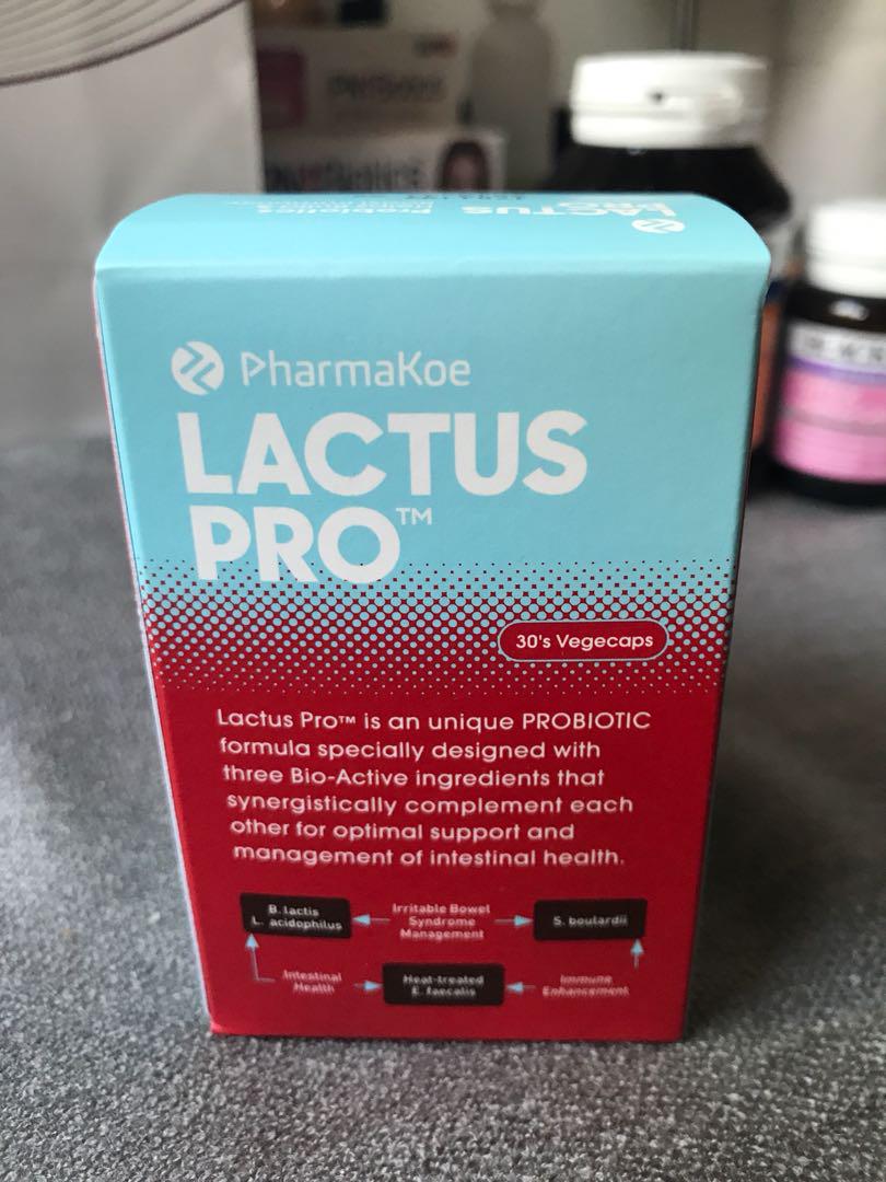 Lactus Pro Probiotics 30 vegecaps, Health & Nutrition, Health ...