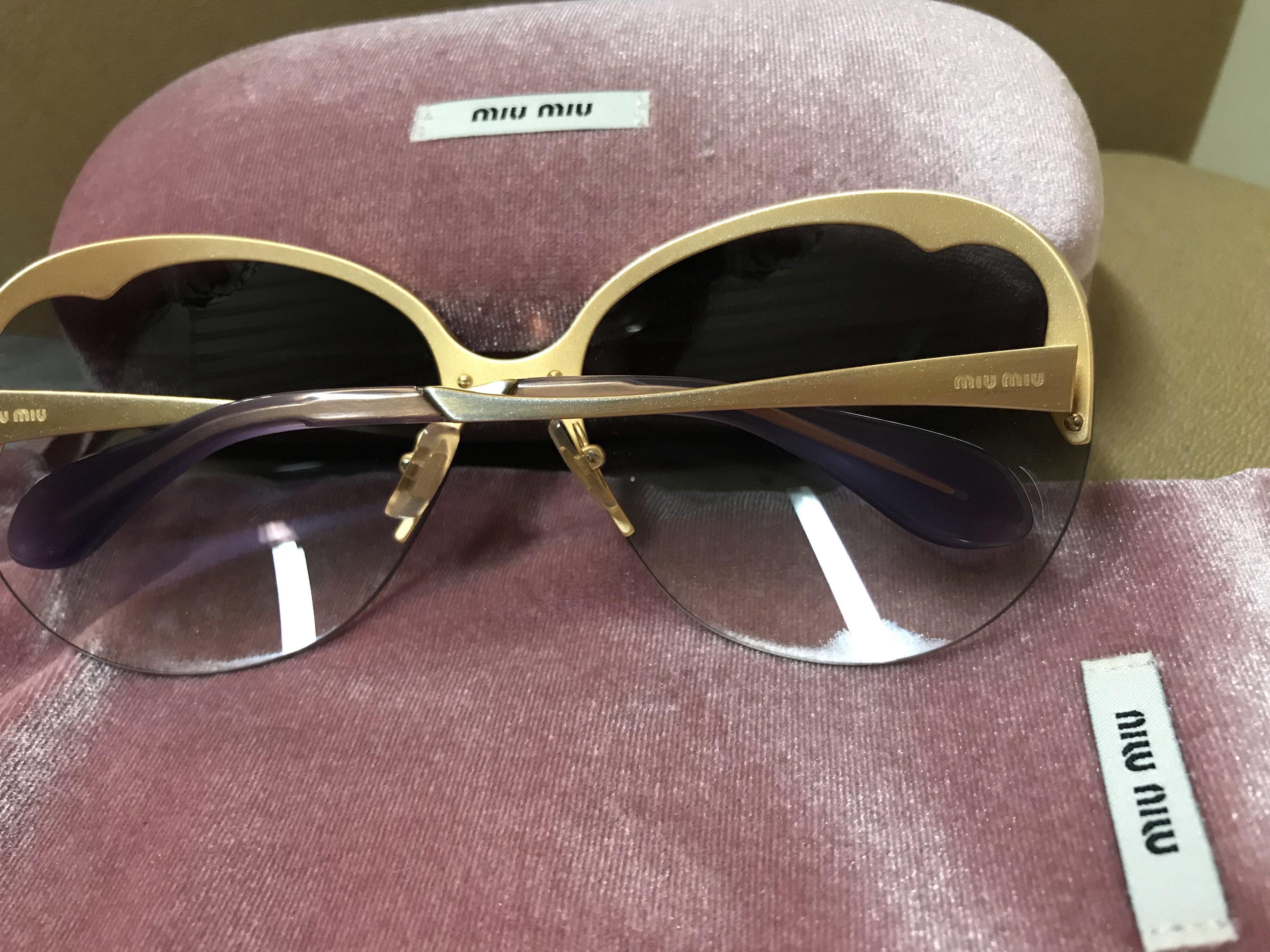 Miu miu shades, Women's Fashion, Watches & Accessories, Sunglasses ...
