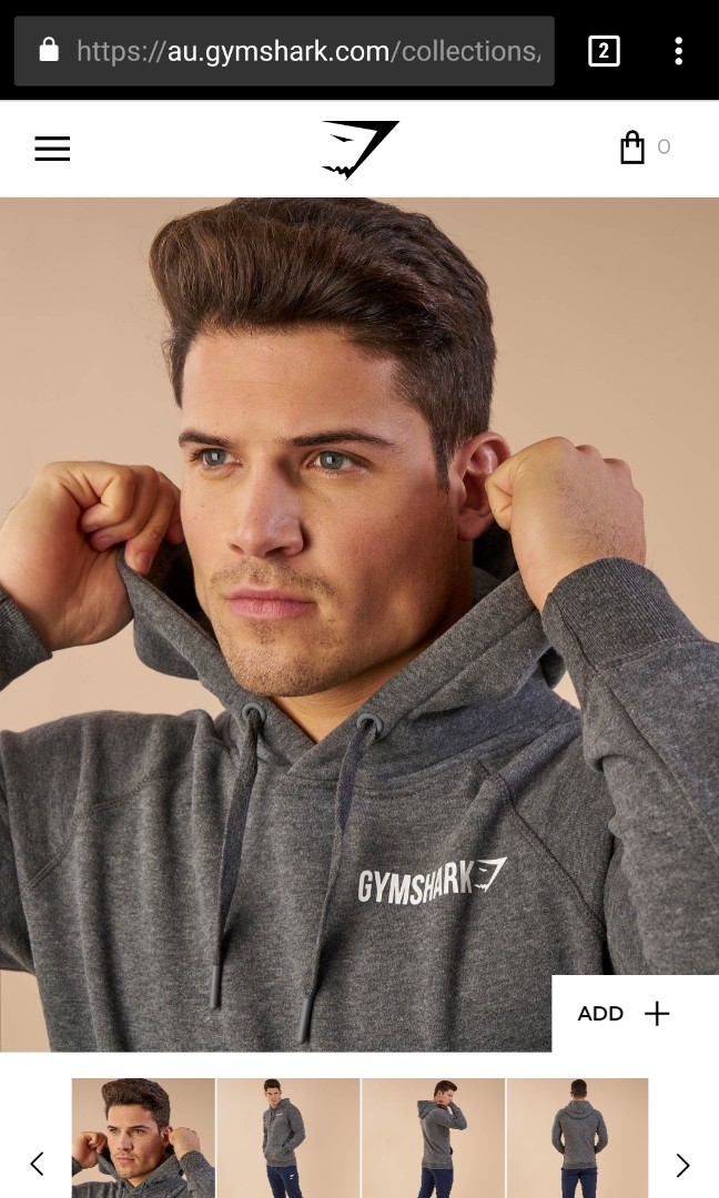 New Gymshark Crest Hoodie with tag - large, Men's Fashion, Tops & Sets ...