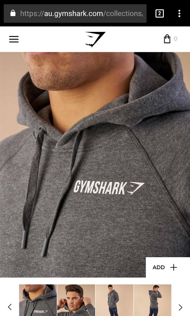 New Gymshark Crest Hoodie with tag - large, Men's Fashion, Tops & Sets ...