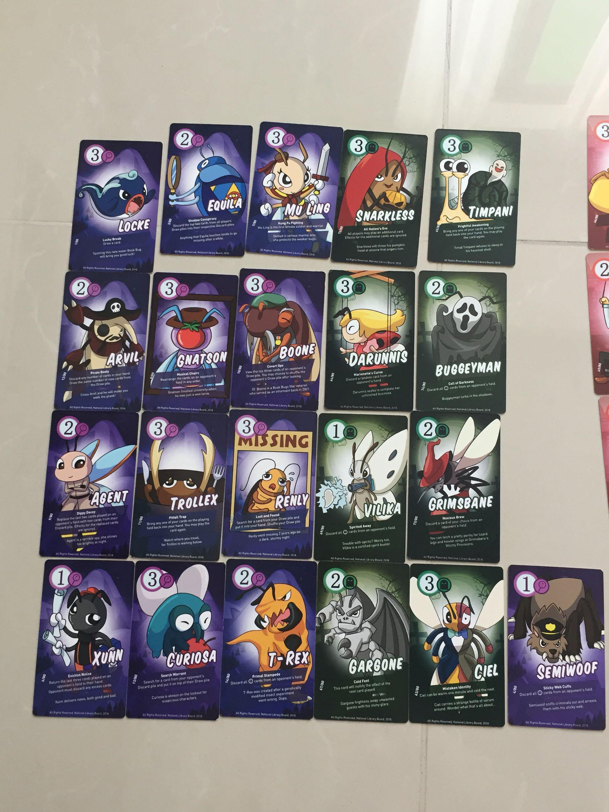 NLB book bugs 2 cards, Hobbies & Toys, Toys & Games on Carousell