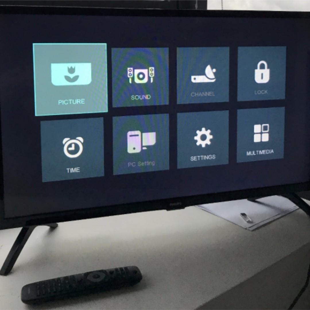 PHILIPS 32PHT4002/98 SLIM LED DTV TUNER, TV & Home Appliances, TV ...