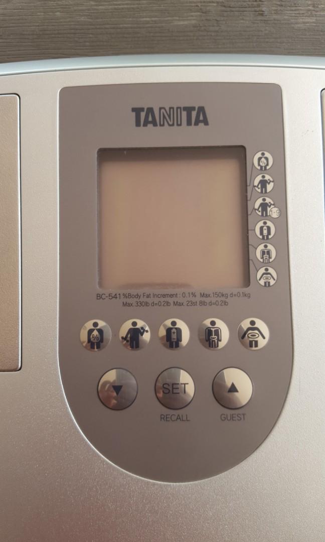 Smart scale body composition scanner - Tanita, Health & Nutrition ...
