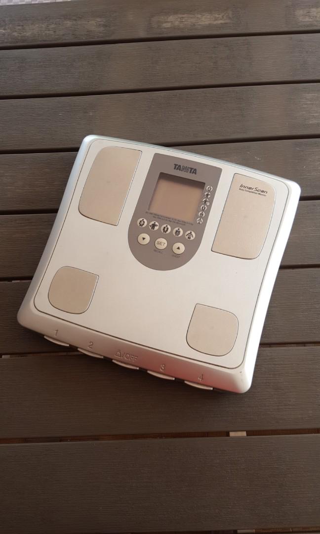 Smart scale body composition scanner - Tanita, Health & Nutrition ...