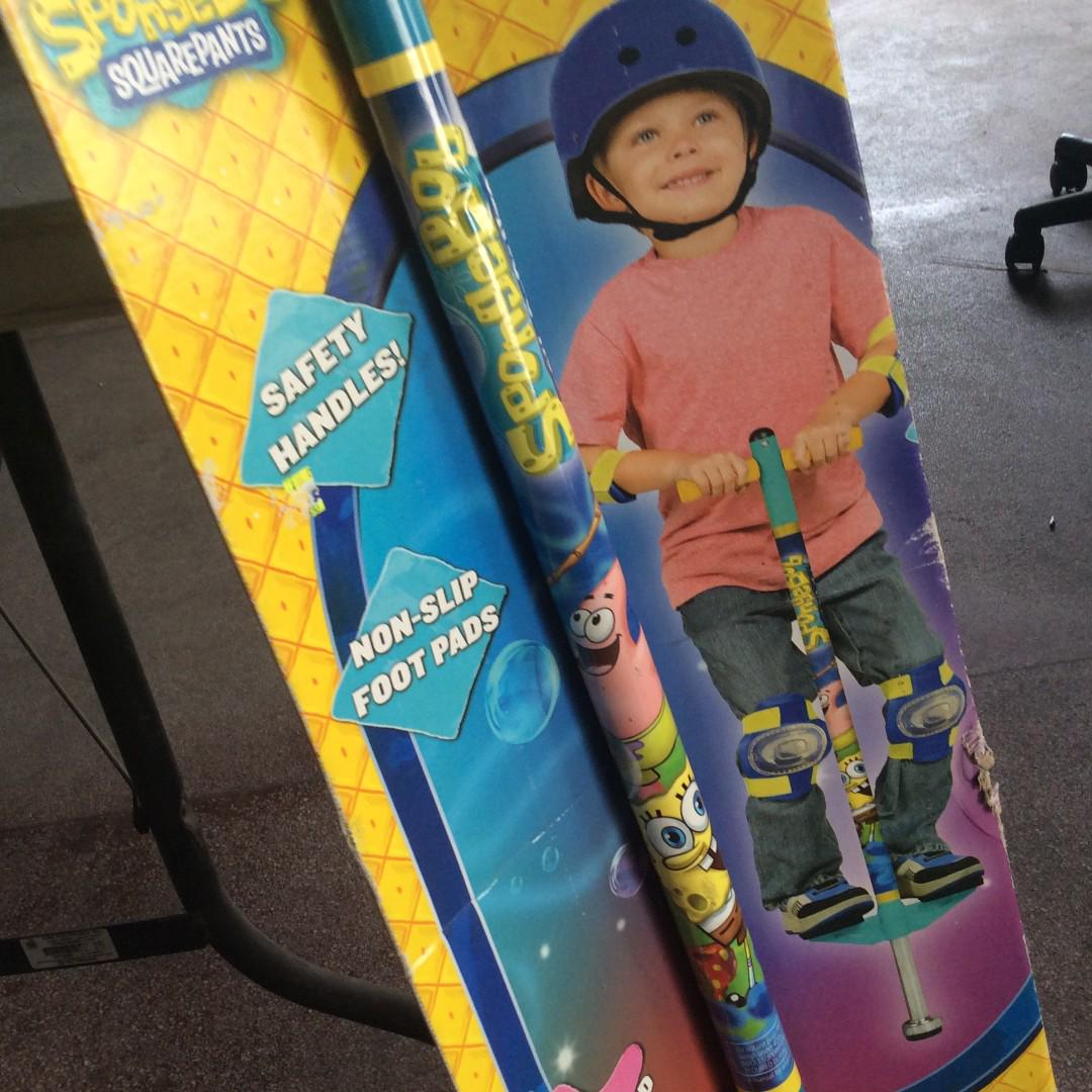Spongebob Pogo Stick, Hobbies & Toys, Toys & Games on Carousell
