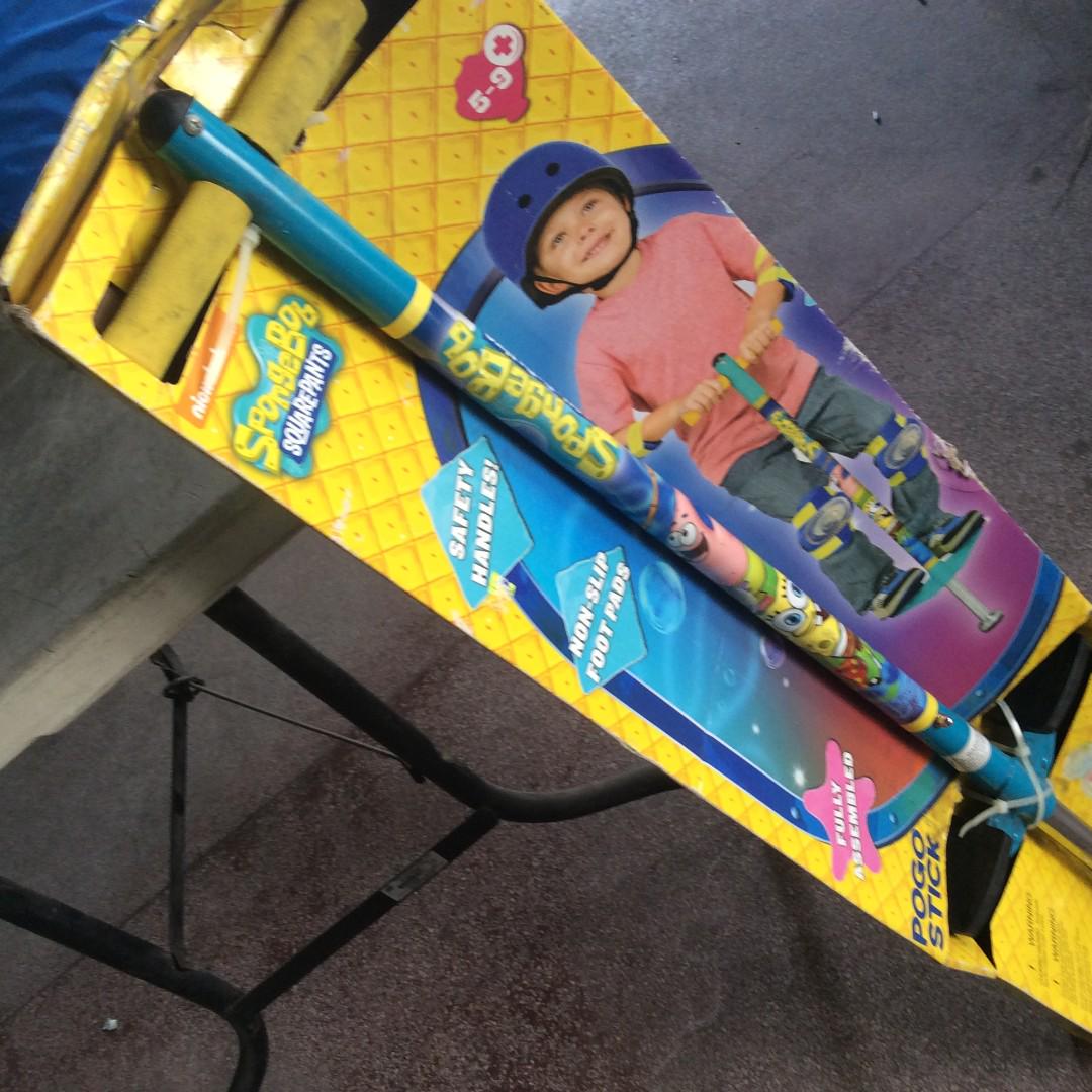 Spongebob Pogo Stick, Hobbies & Toys, Toys & Games on Carousell
