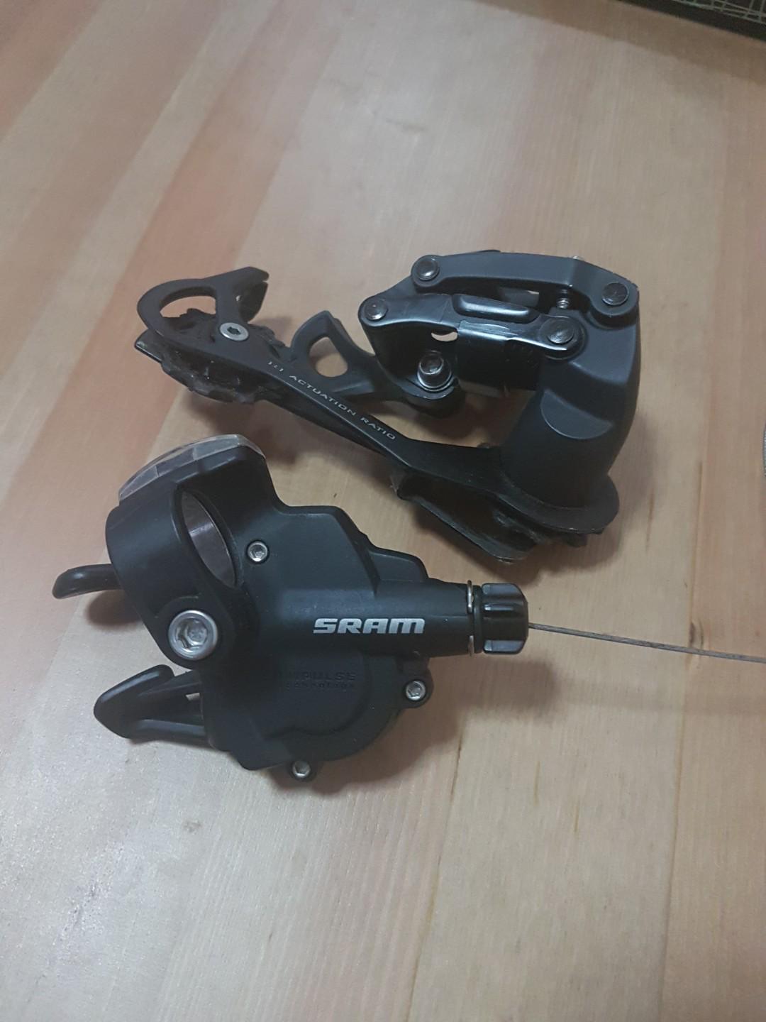 SRAM 8 speed X4 shifter and X7 rear derailleur, Sports Equipment ...