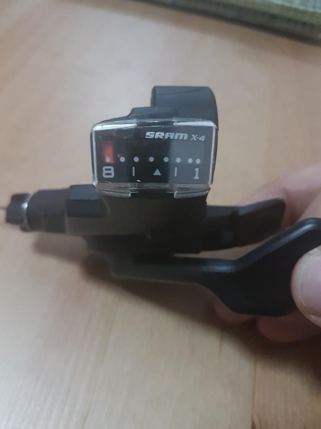 SRAM 8 speed X4 shifter and X7 rear derailleur, Sports Equipment ...