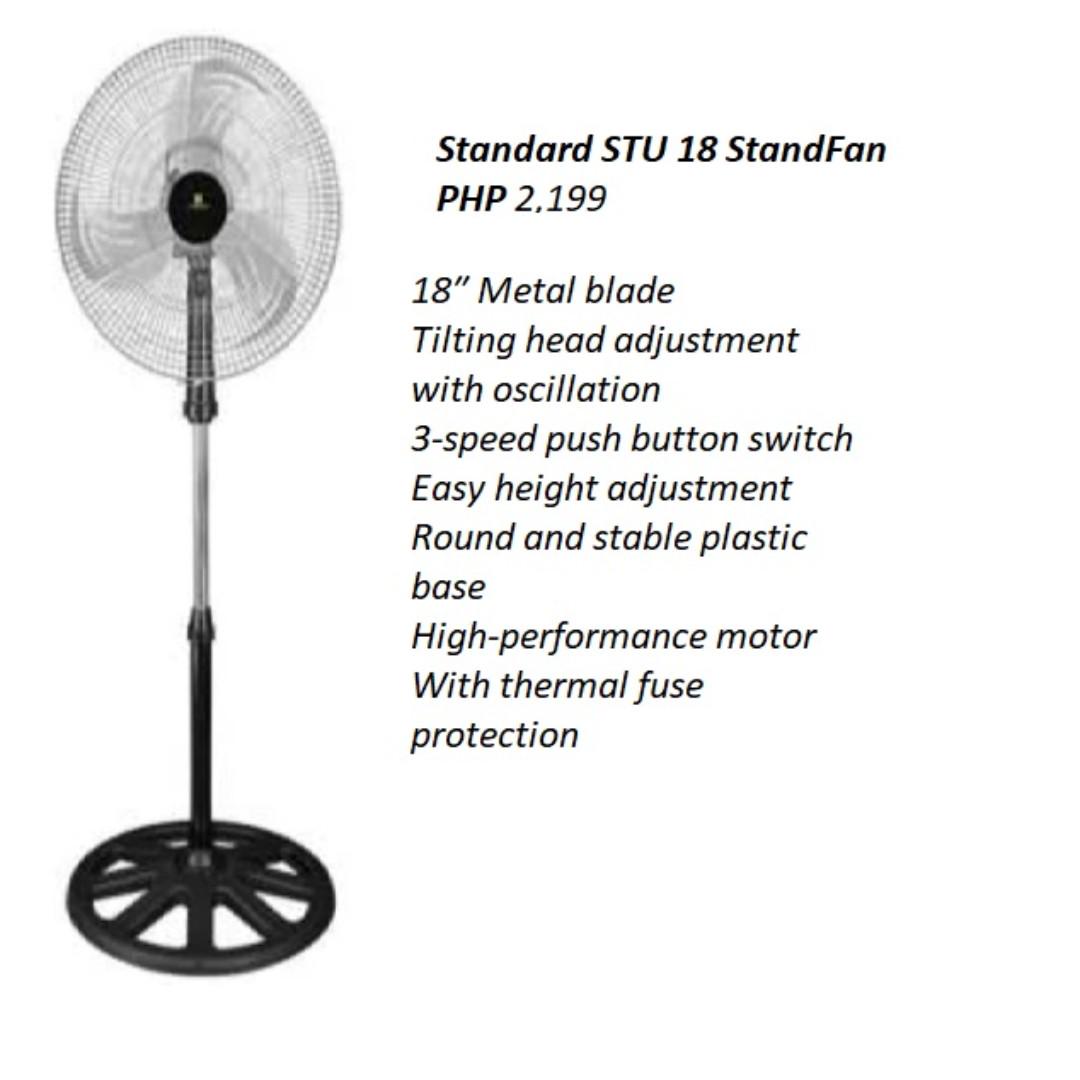Standard Stand Fan, TV & Home Appliances, Kitchen Appliances, Wine ...