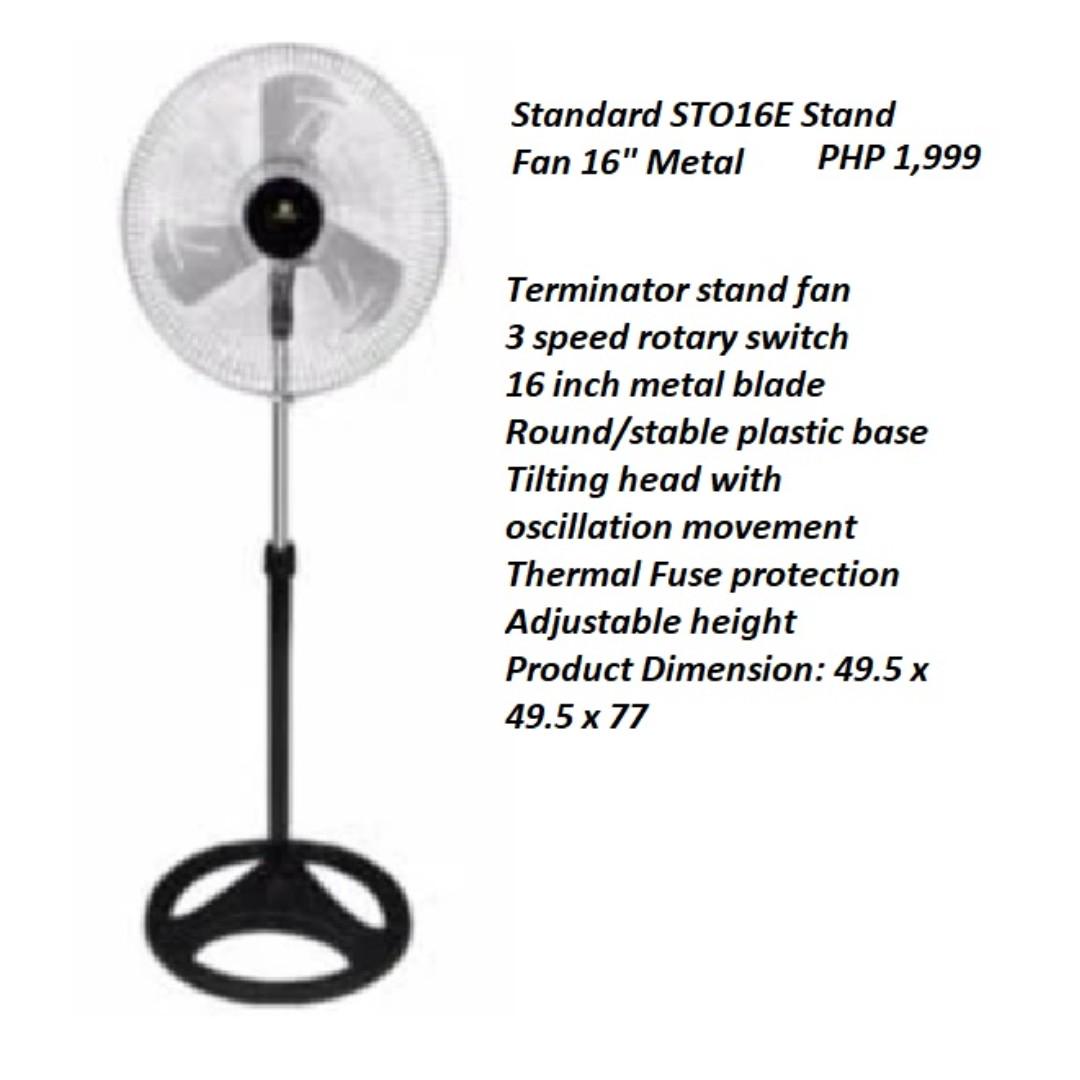 Standard Stand Fan, TV & Home Appliances, Kitchen Appliances, Wine ...