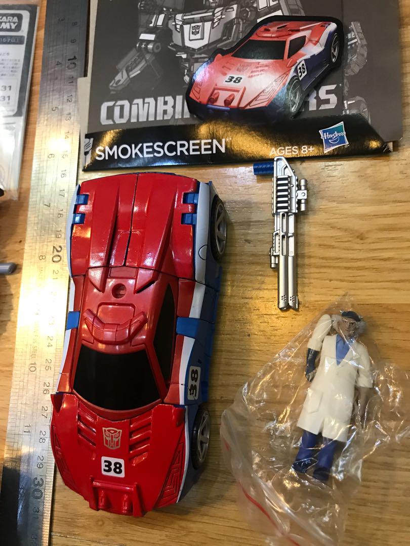 Takara Tomy Transformers 變形金剛 電單車 跑車 Smokescreen Hasbro 連 defcon 及人仔 共3 ...