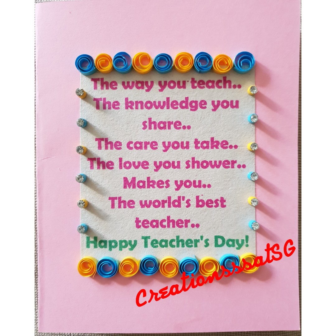 Teachers Day Cards Hobbies Toys Stationery Craft Stationery
