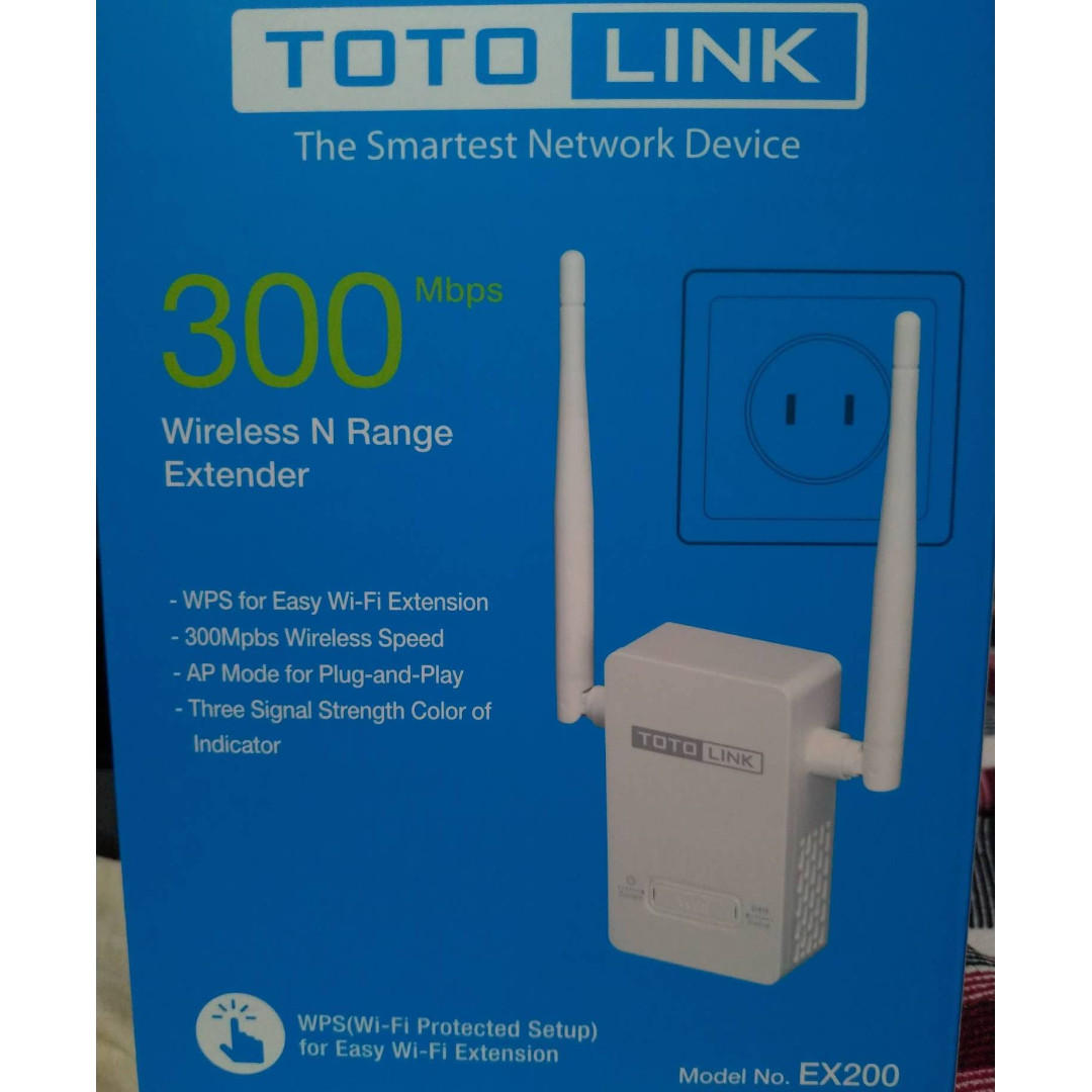 WiFi Extender TOTOLINK EX200 Wireless-N 300 Mbps, Computers & Tech ...