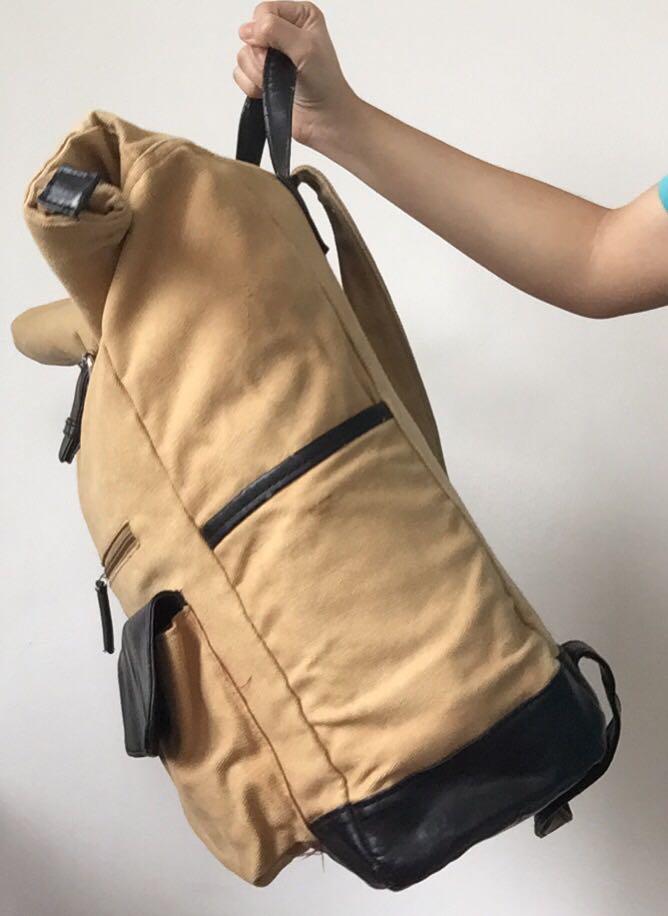 Zero Gravity MNL Vintage Roll-Up Backpack, Men's Fashion, Bags ...