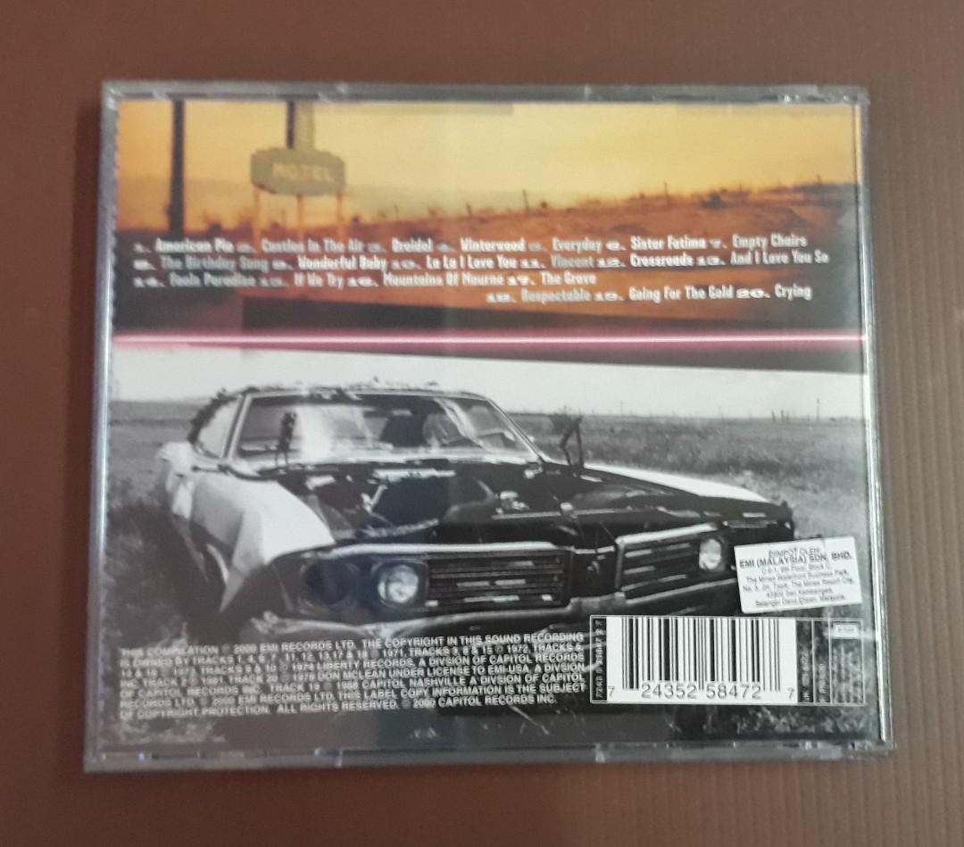 CD Don Mclean - American Pie : The Greatest Hits ( EU PRESS ), Hobbies ...