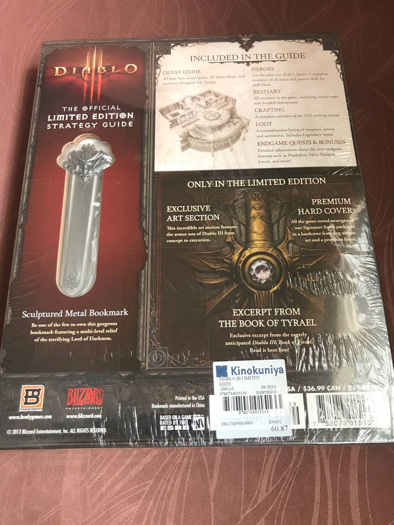 Diablo 3 Limited Edition Strategy Guide, Hobbies & Toys, Books ...